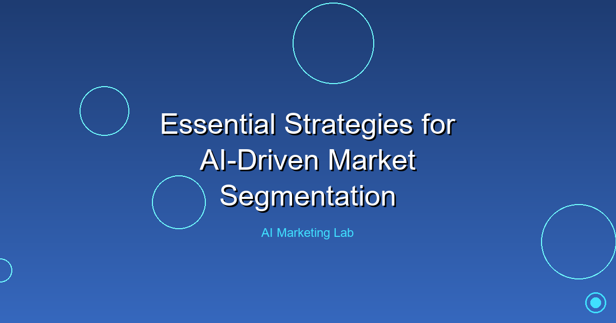 Unlock Success: Essential Strategies for AI-Driven Market Segmentation