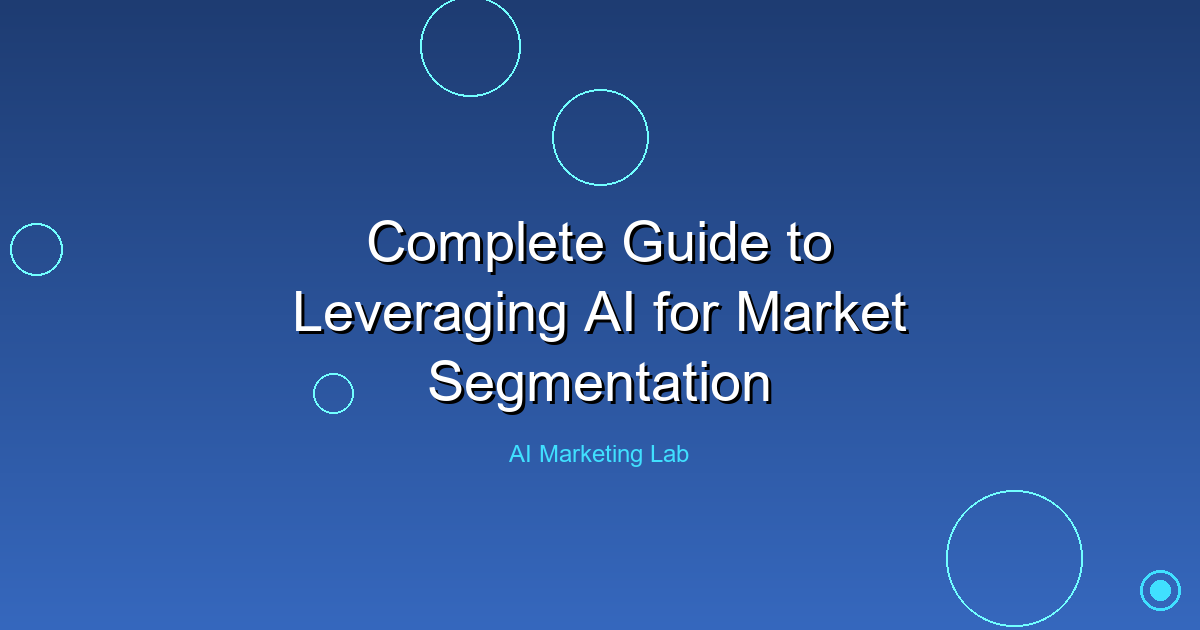 Master the Art of Using AI for Effective Market Segmentation