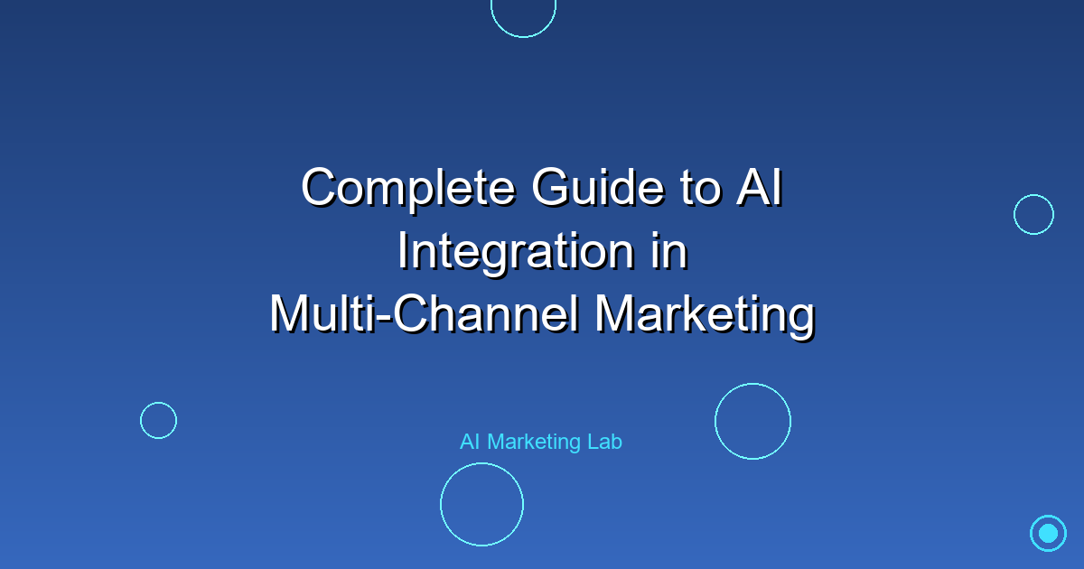 Mastering AI Integration in Multi-Channel Marketing Campaigns